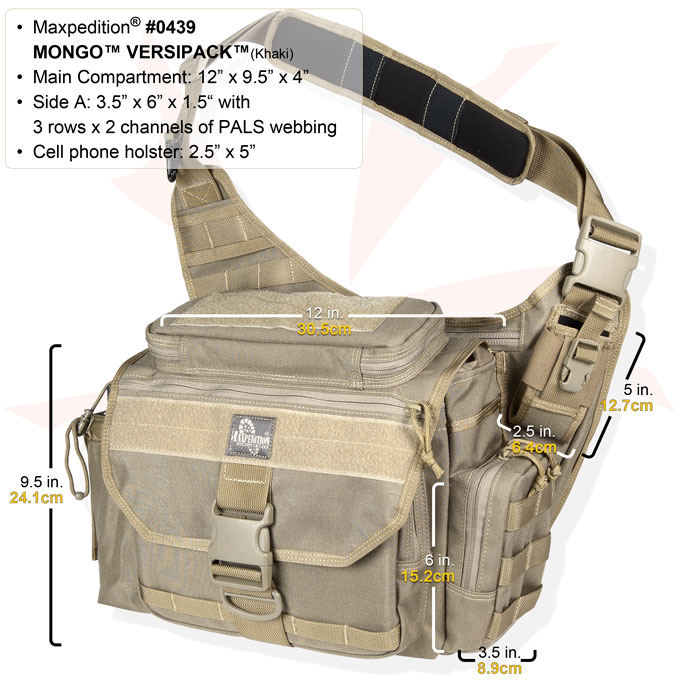 Maxpedition 0439B Mongo Versipack, Black - KnifeCenter