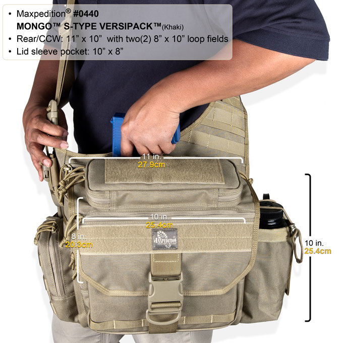 Maxpedition 0440B Mongo S-Type Versipack, Black - KnifeCenter ...