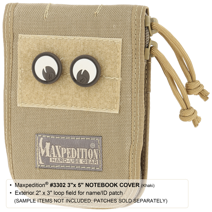 Maxpedition 3302B 3" x 5" Notebook Cover, Black - KnifeCenter ...