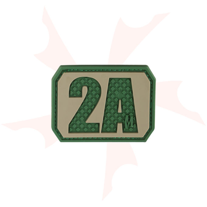 Maxpedition BT2AA PVC 2A Second Amendment Patch, Arid - KnifeCenter