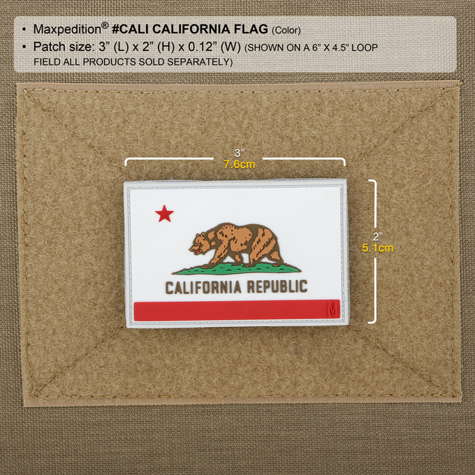 Maxpedition CALIA PVC California Flag Patch, Arid - KnifeCenter ...