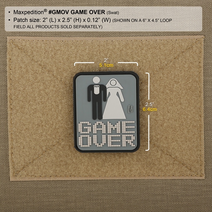 Maxpedition GMOVA PVC Game Over Patch, Arid - KnifeCenter
