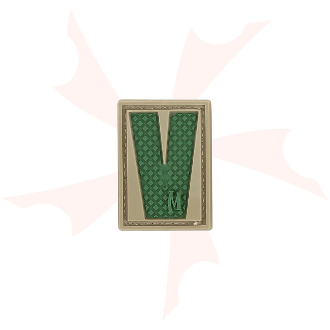 Maxpedition LETVA PVC Letter V Patch, Arid - KnifeCenter