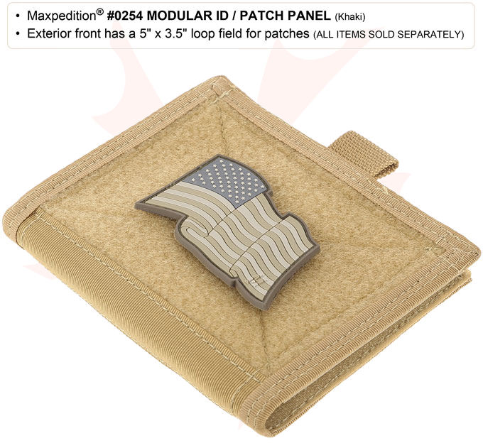 Maxpedition 0254G Modular ID Panel, OD Green - KnifeCenter - Discontinued