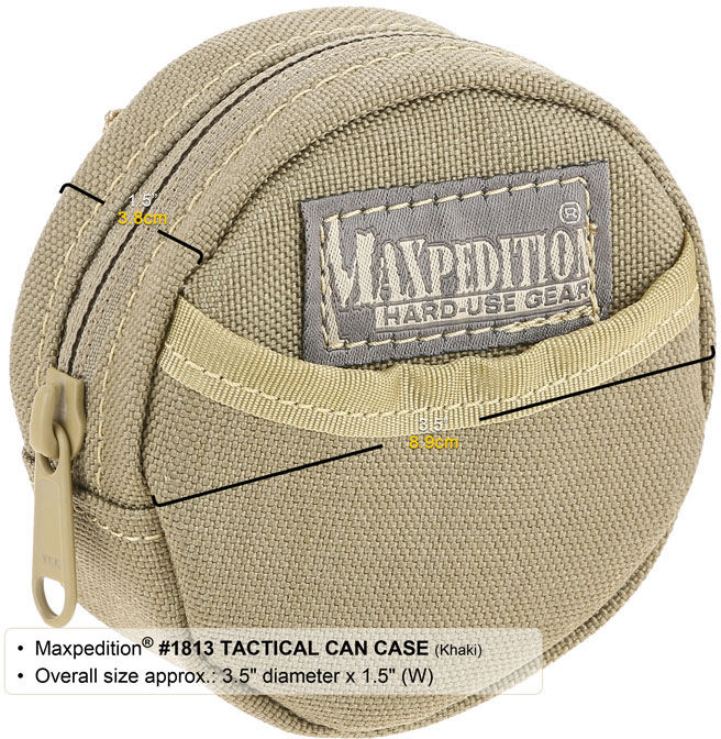 Maxpedition 1813B Tactical Can Case, Black - KnifeCenter