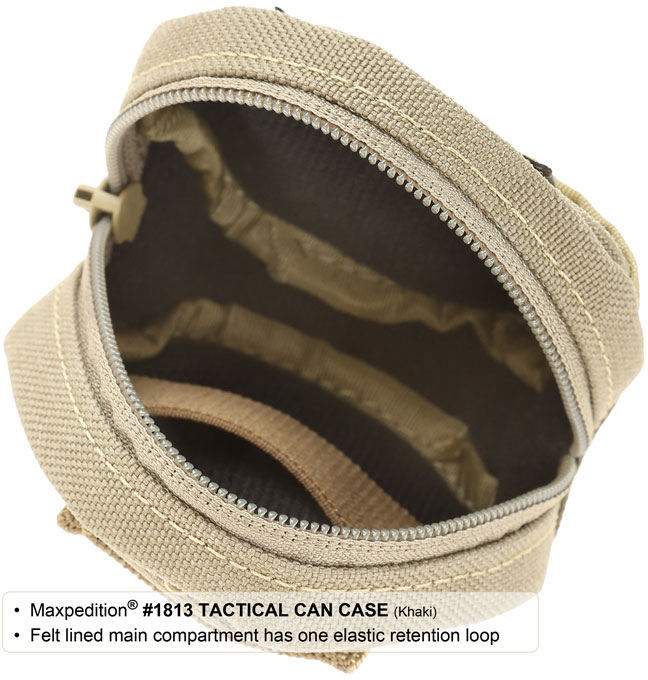 Maxpedition 1813B Tactical Can Case, Black - KnifeCenter