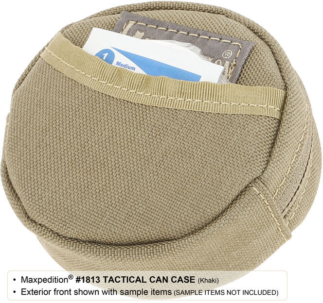 Maxpedition 1813B Tactical Can Case, Black - KnifeCenter