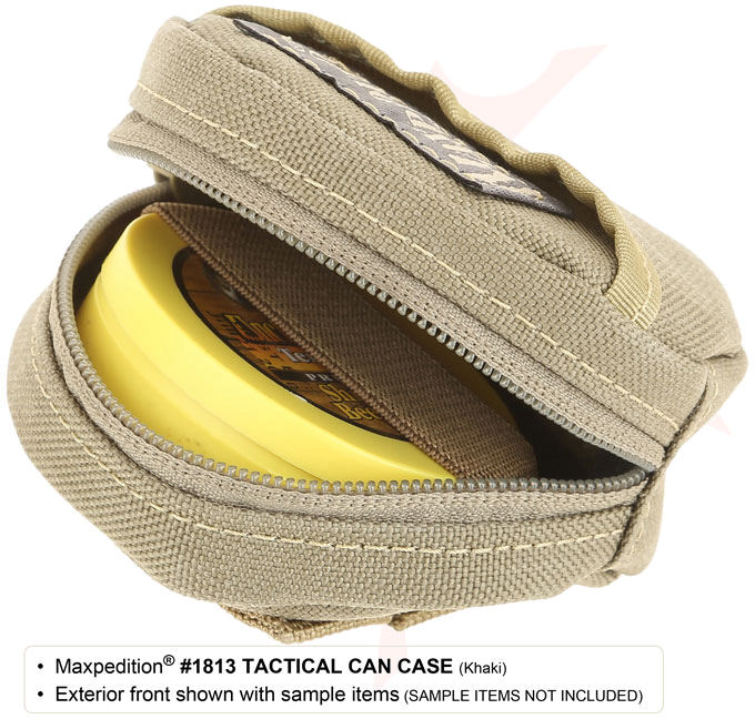 Maxpedition 1813B Tactical Can Case, Black - KnifeCenter