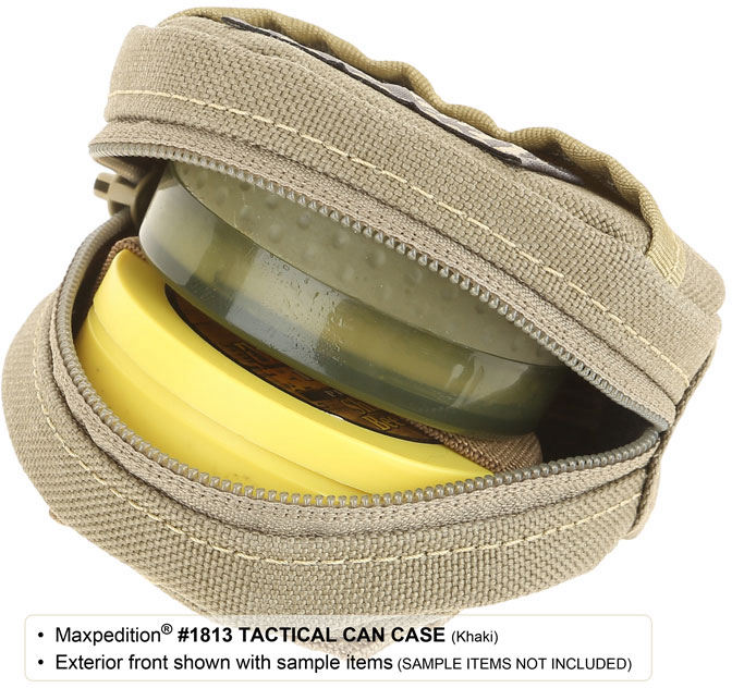 Maxpedition 1813B Tactical Can Case, Black - KnifeCenter