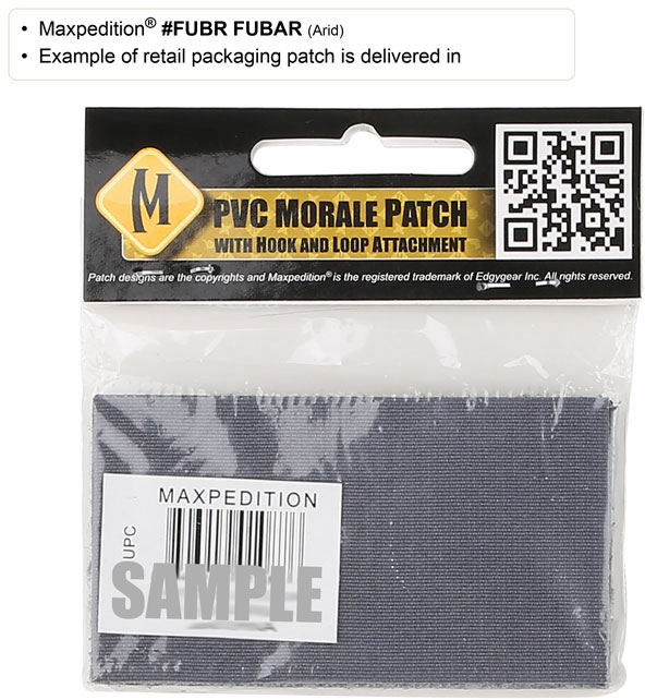 Maxpedition PVC FUBAR Patch, SWAT - KnifeCenter - FUBRS