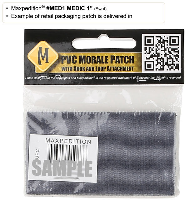Maxpedition PVC 1" Medic Patch, Arid - KnifeCenter - MED1A