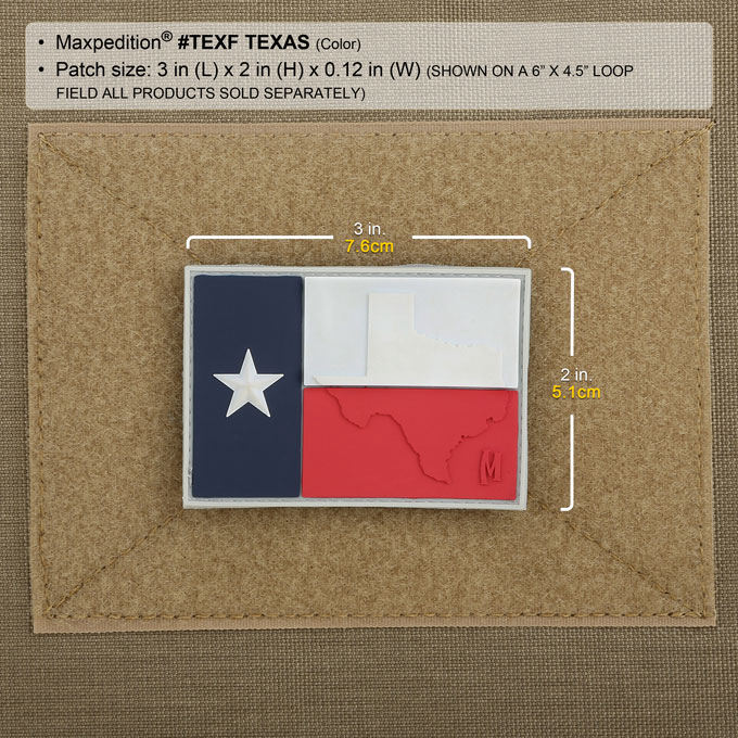 Maxpedition PVC Texas Flag Patch - KnifeCenter - TEXFC