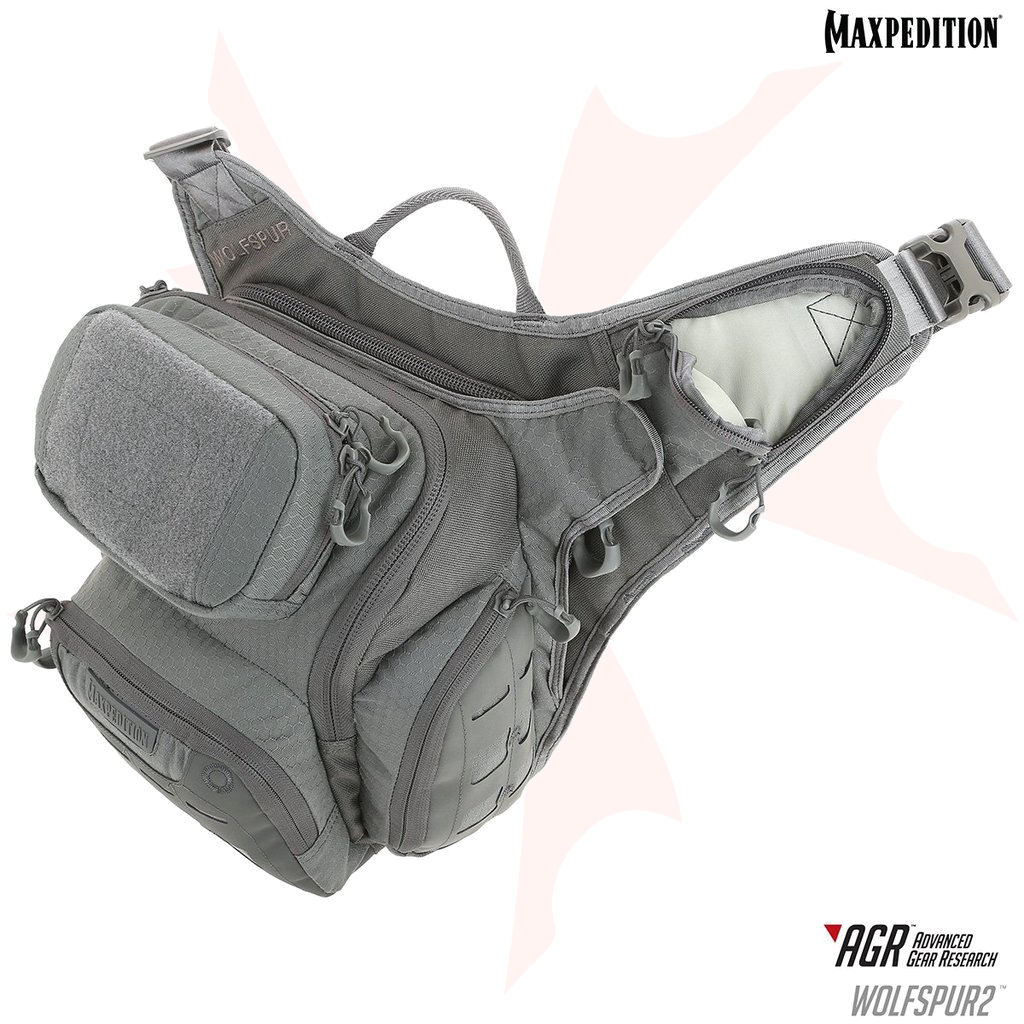 Maxpedition WLF2GRY AGR Advanced Gear Research Wolfspur V2.0 Crossbody ...