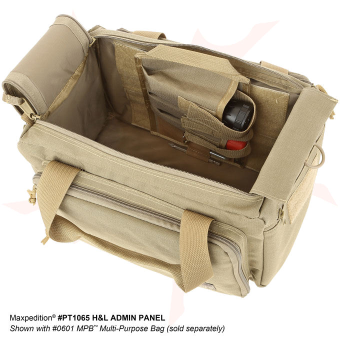 Maxpedition PT1065B Hook-&-Loop Admin Panel, Black - KnifeCenter ...