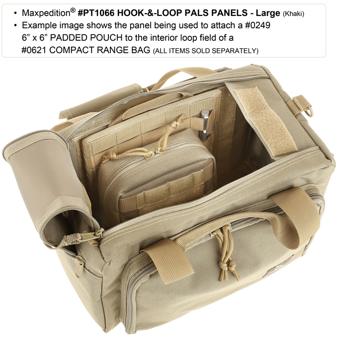 Maxpedition PT1066K Hook-&-Loop PALS Panel, Large, Khaki - KnifeCenter ...