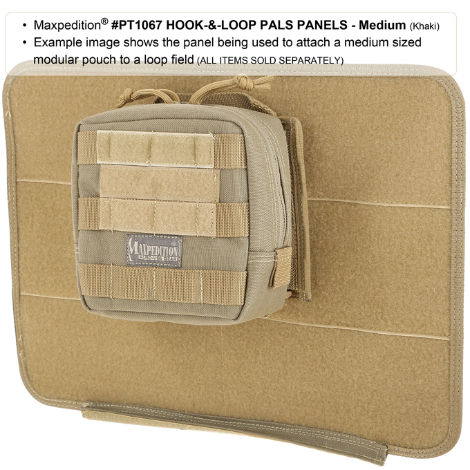 Maxpedition PT1067B Hook-&-Loop PALS Panel, Medium, Black - KnifeCenter ...