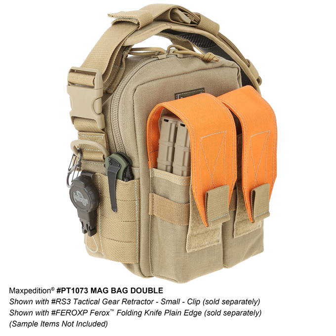Maxpedition PT1073G Mag Bag Double, OD Green - KnifeCenter - Discontinued