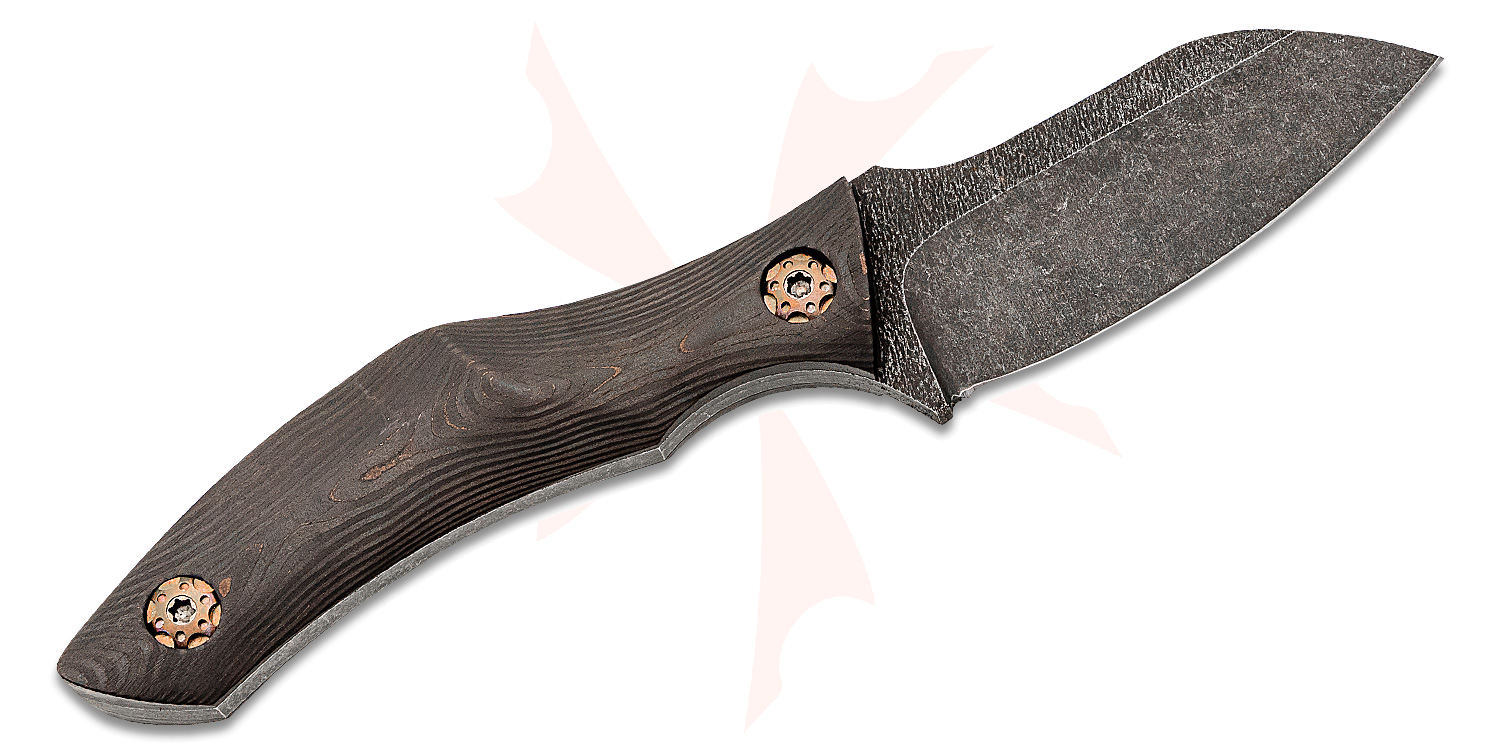 Jake McCoy Custom Exodus #10 Fixed Blade Knife 2.875" S35VN Acid Washed ...