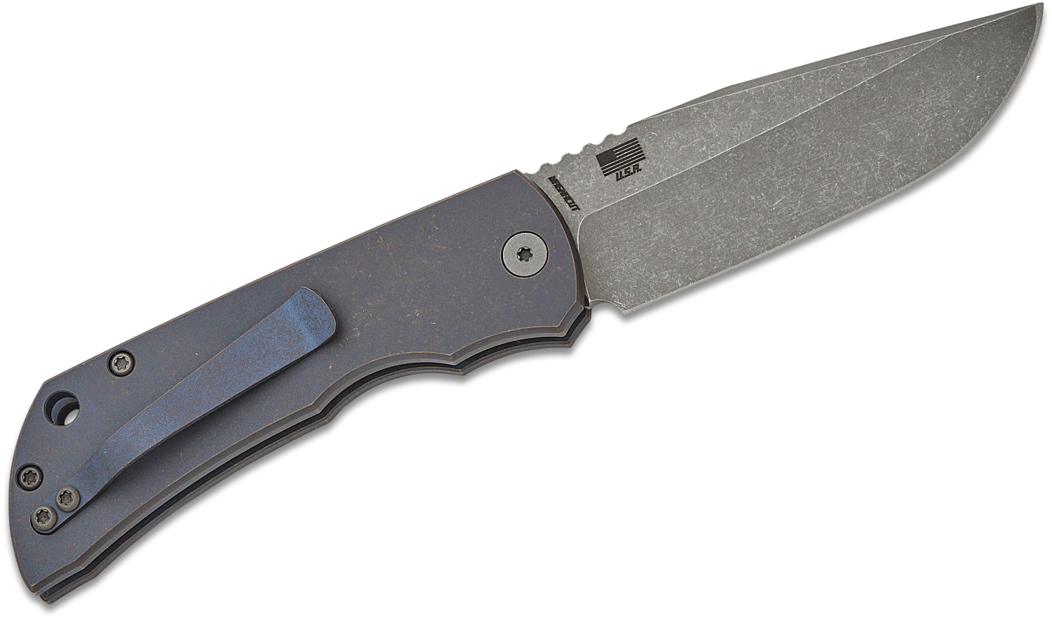 Jonathan McNees Performance Machined MAC2 Ti AUTO Knife 3.375" CPM ...