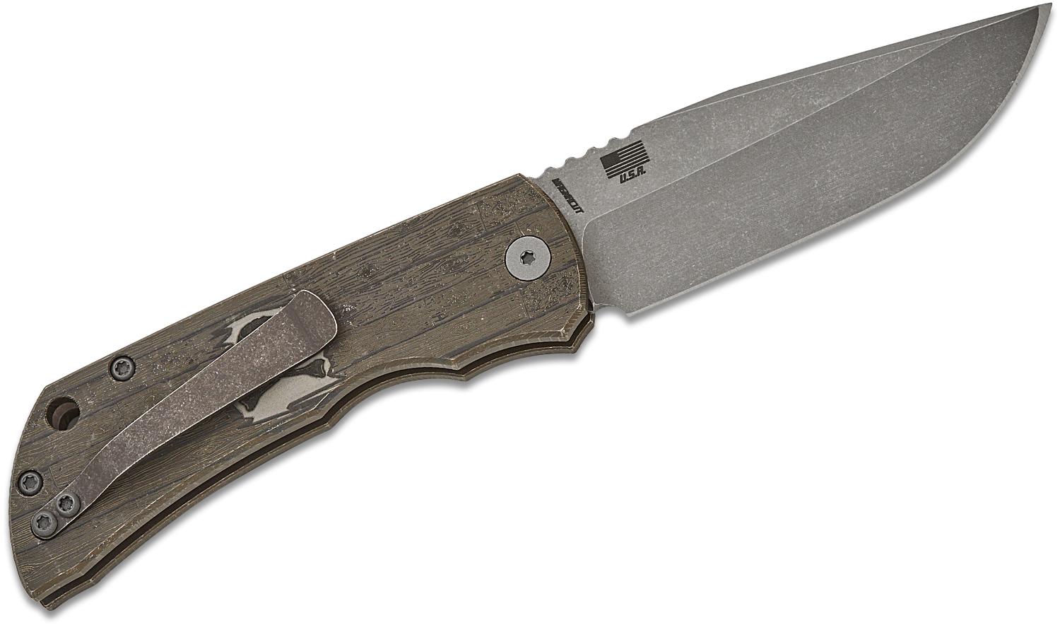 Jonathan McNees Performance Machined MAC2 Ti AUTO Knife 3.375" CPM ...