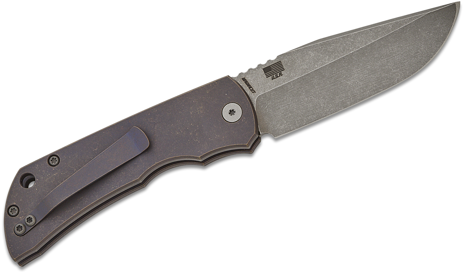 Jonathan McNees Performance Machined MAC2 Ti AUTO Knife 3.375" CPM ...