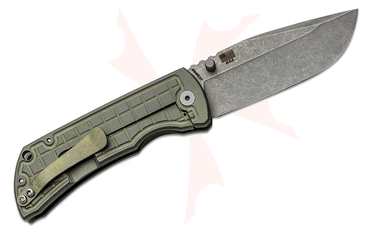 Jonathan McNees Performance Machined MAC2 Folding Knife 3.5" CPM ...