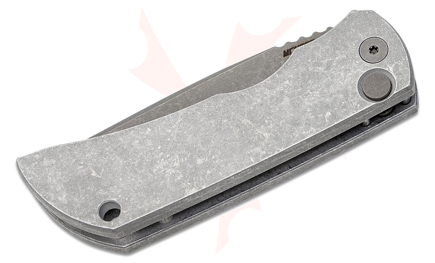 Jonathan McNees Performance Machined MAC2 AUTO Knife 3.375" CPM-MagnaCut Tumbled Clip Point ...