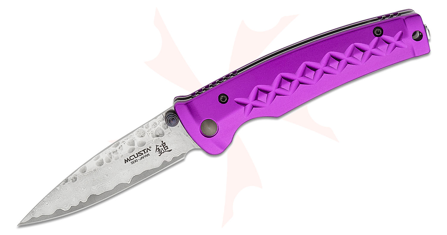 Mcusta MC-162D Fusion Folding Knife 3.37" VG-10 Damascus Drop Point ...
