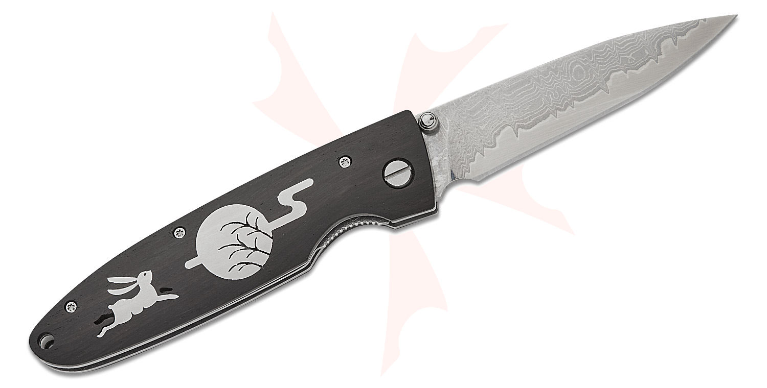 Mcusta LMC-No 16 Custom Folding Knife 3.27" VG-10 Core Damascus Drop ...