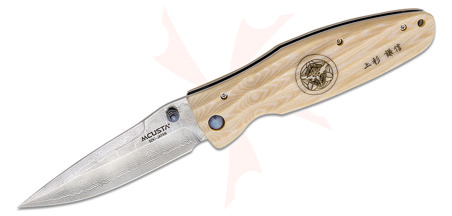 Mcusta MC-185D Sengoku Uesugi Kenshin Folding Knife 3.62" VG-10 ...