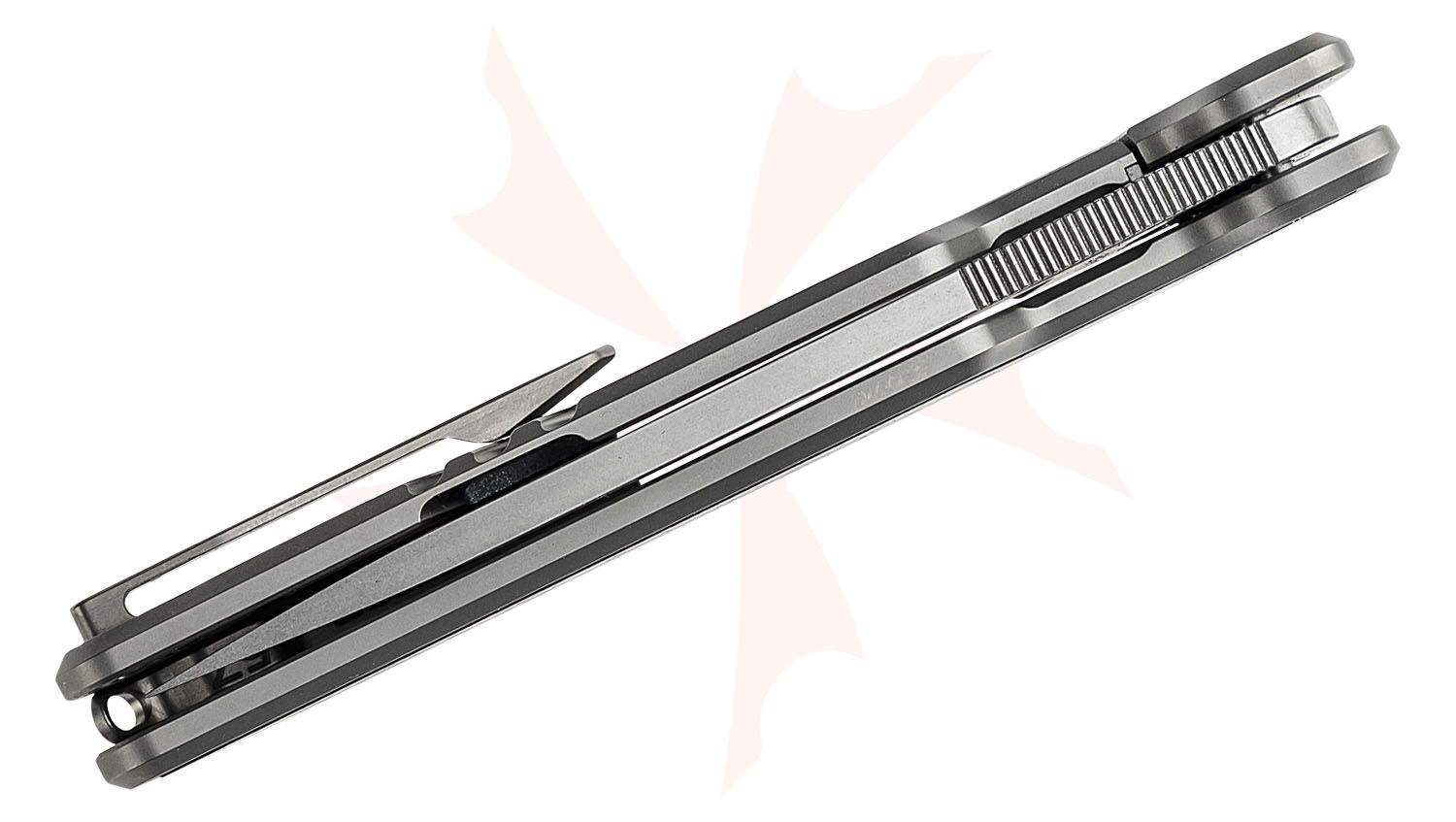 Mechforce M-1 Flipper Knife 3.5" M390 Drop Point Blade, Titanium ...