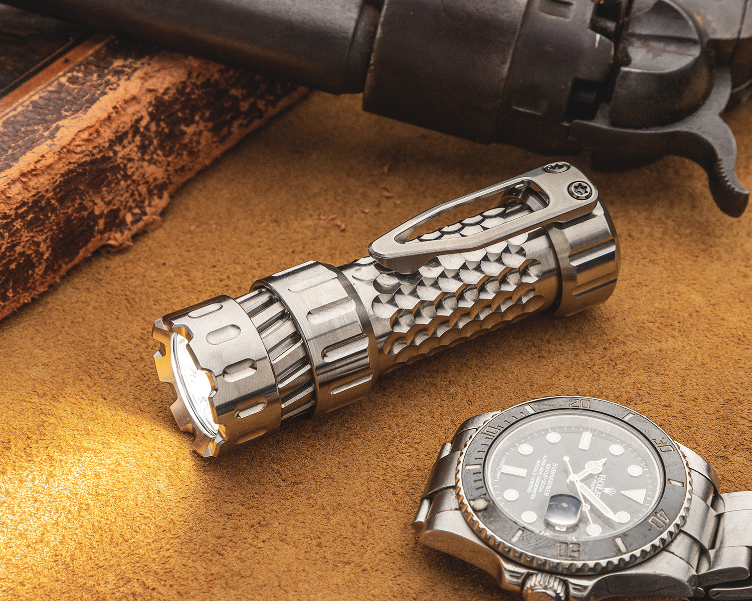 Mechforce Mechtorch EDC Flashlight Gen 2 Turbo with Charger, Raw ...