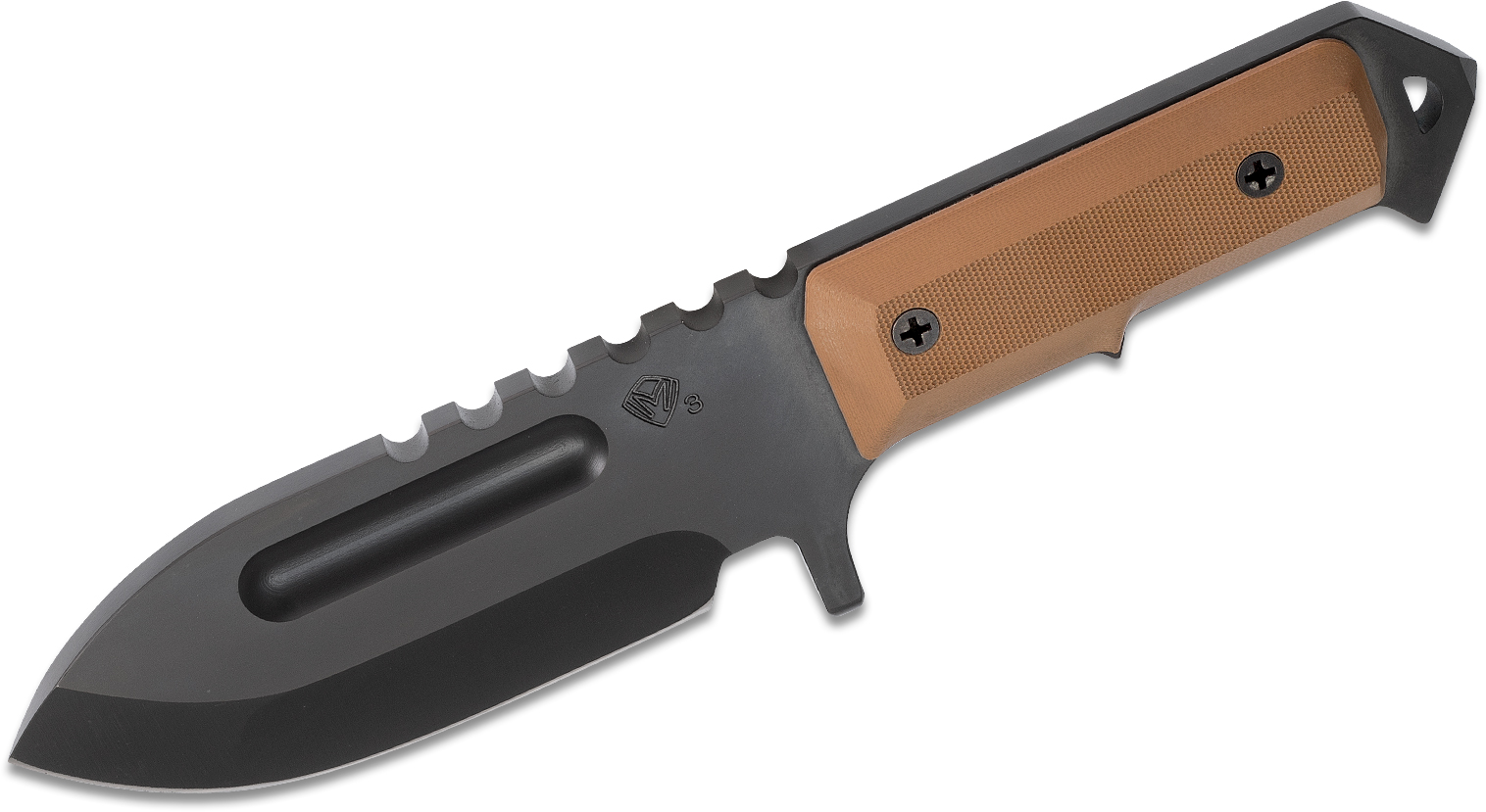 Medford Sea Wolf Short Fixed Blade Knife 5.375" Black PVD D2 Spear ...