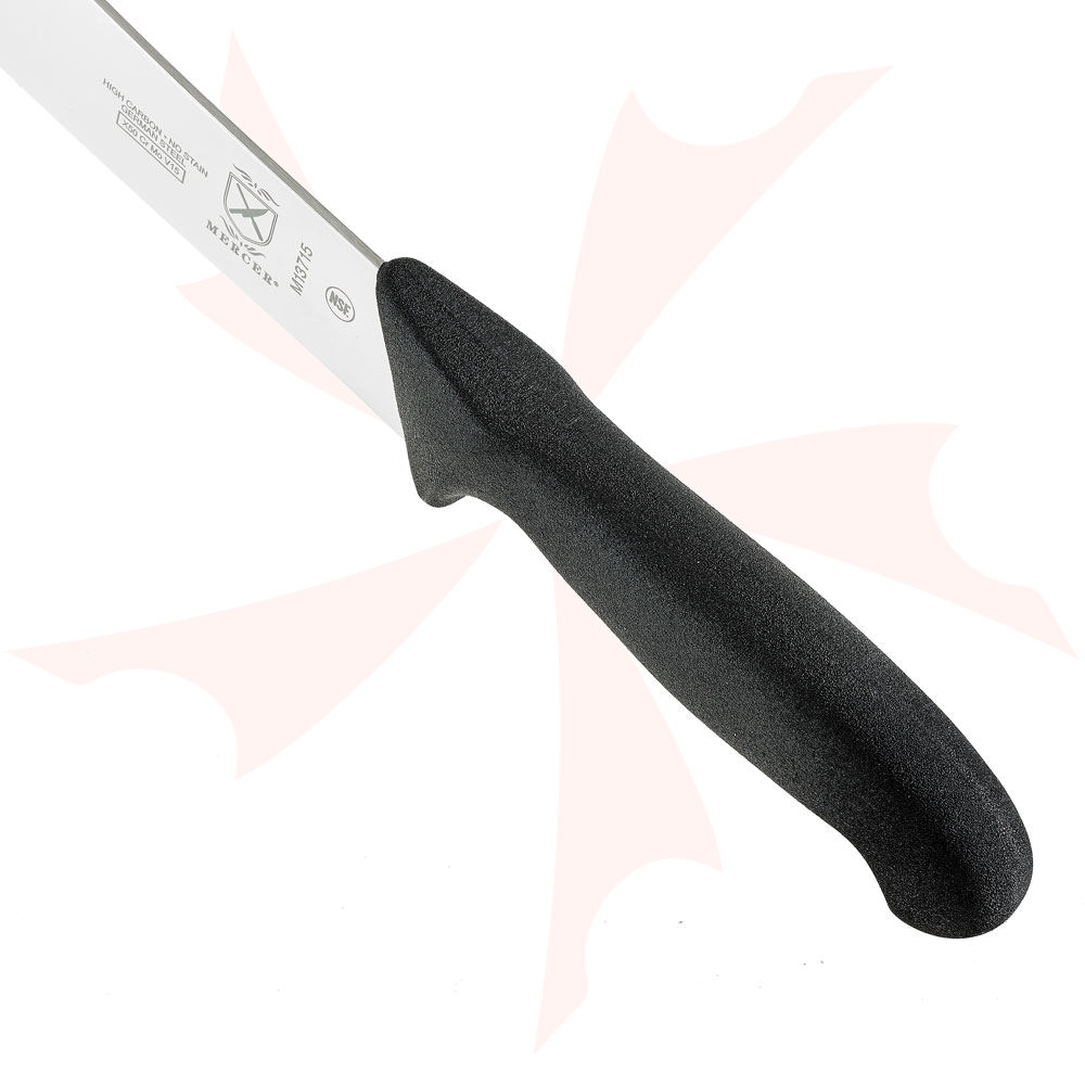 Mercer Cutlery BPX 8" Butcher Knife, Black GRN Handle - KnifeCenter ...