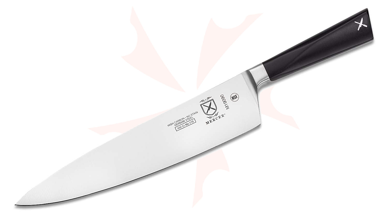 Mercer Cutlery ZuM 9" Chef's Knife, Black Delrin Handles - KnifeCenter ...