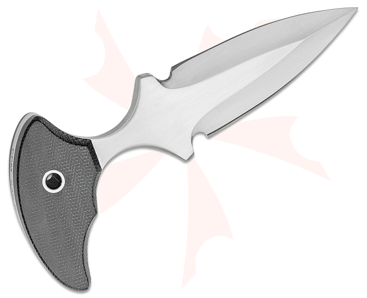 Mercworx Custos Push Dagger 3" S30V Double Edge Blade, Micarta Handles ...