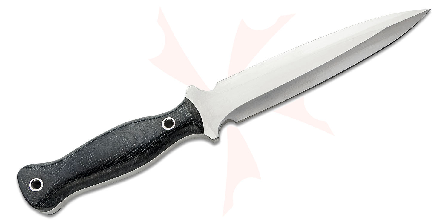 Mercworx SHIVA Combat Dagger 6.5" Double Edged 154CM Blade, Micarta ...