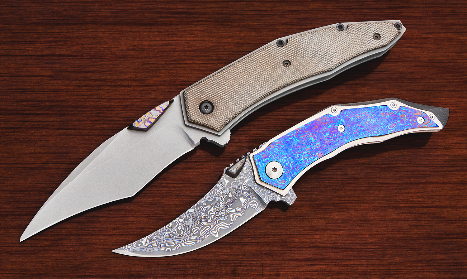 Kurt Merriken Custom "Mutiny" Reincarnated Prototype Flipper Knife 4.25 ...