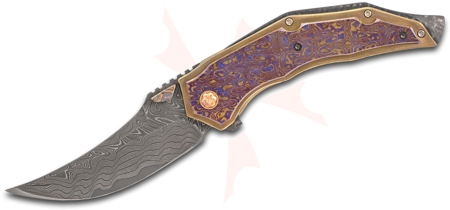 Kurt Merriken Custom "Excision" Prototype Flipper Knife 3.875" Nichols ...