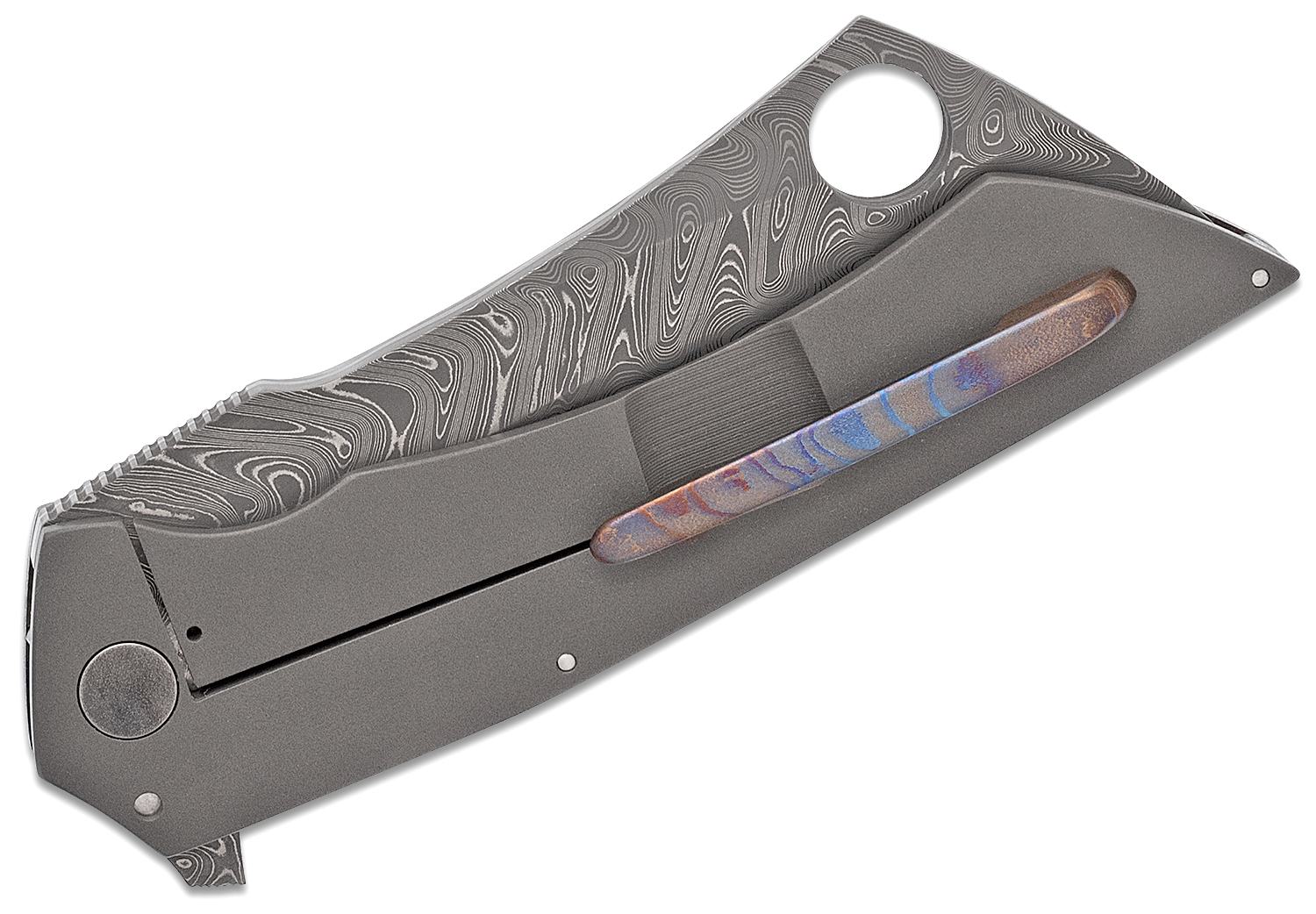 Kurt Merriken Custom Moby 2.0 Cleaver Flipper Knife 4.125" Nichols XHP ...