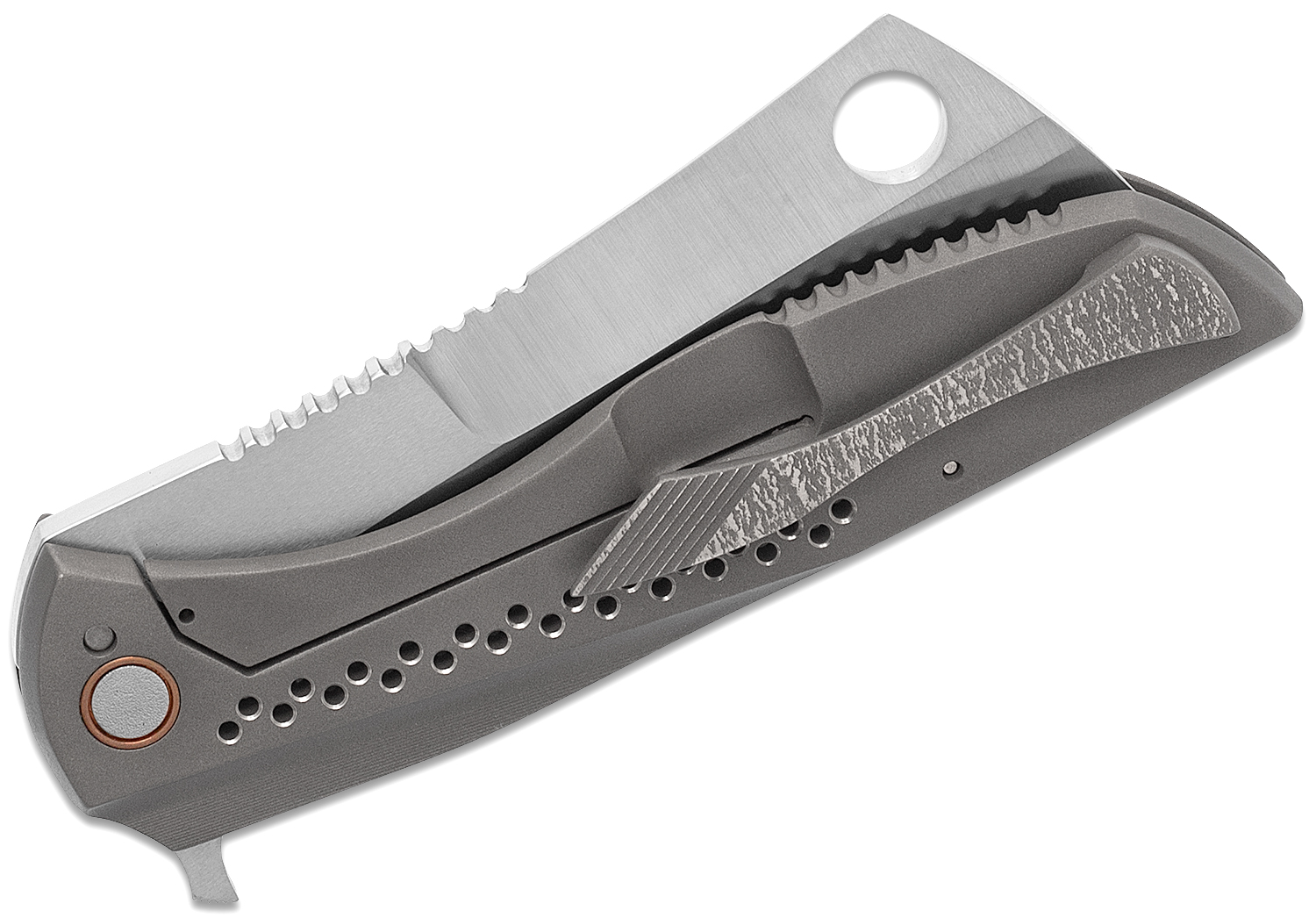 Kurt Merriken Custom Mini Moby Cleaver Flipper Knife 3.875" AEB-L Satin ...