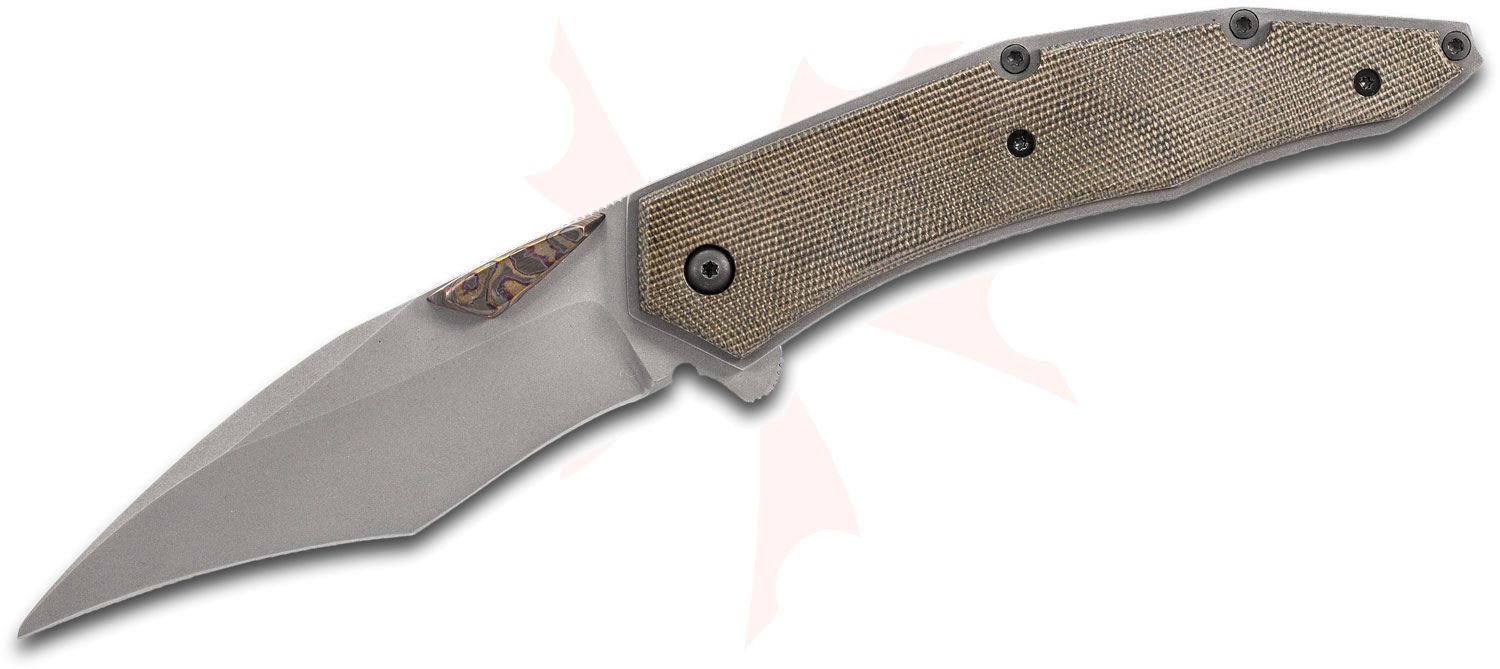Kurt Merriken Custom "Mutiny" Reincarnated Prototype Flipper Knife 4.25 ...