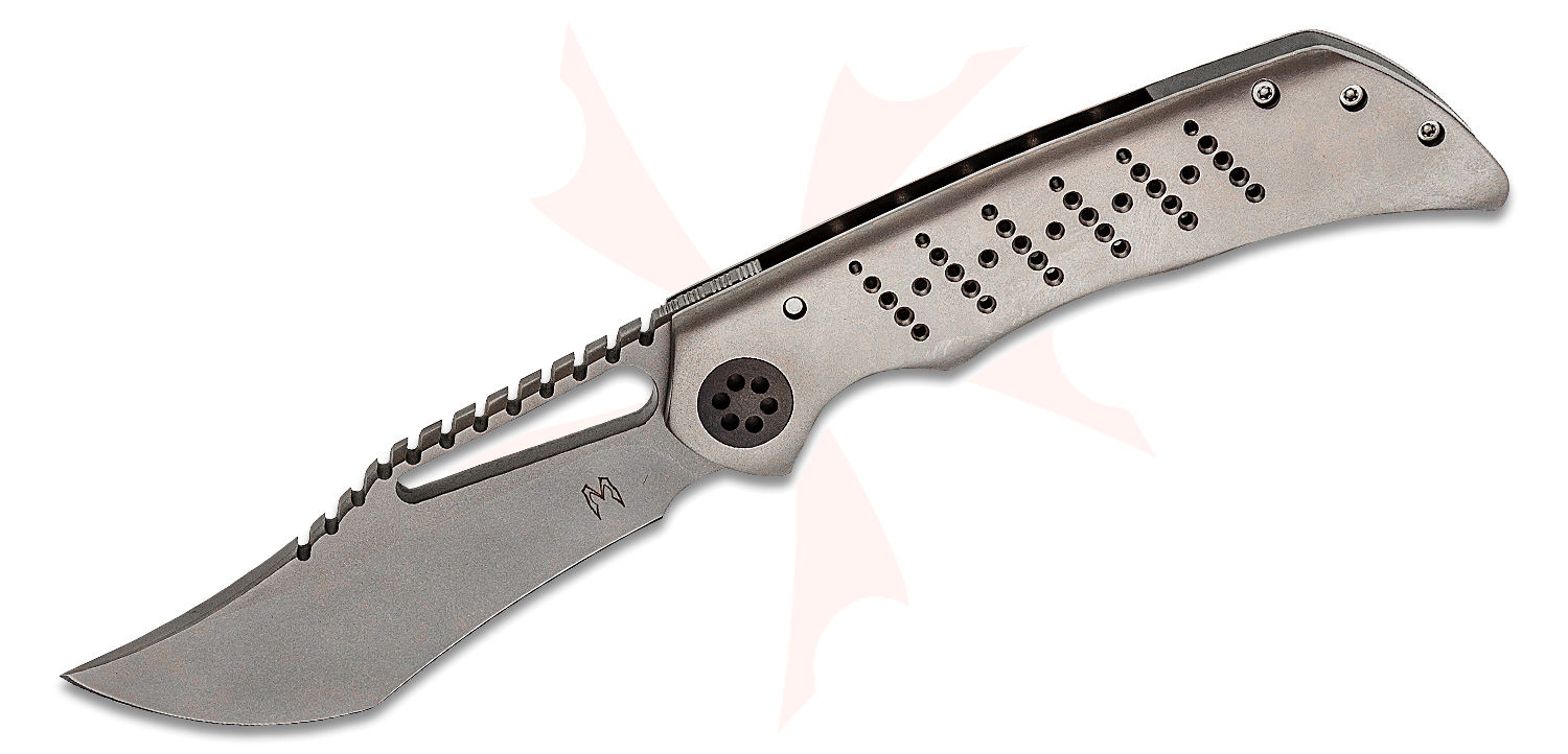 Kurt Merriken Custom Ultimatum Front Flipper Knife 4" Nitro-V Thumb ...