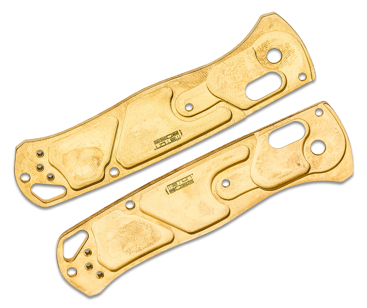 MetonBoss Brass Benchmade 535 Bugout Scales, Compass Engraved, Knife ...