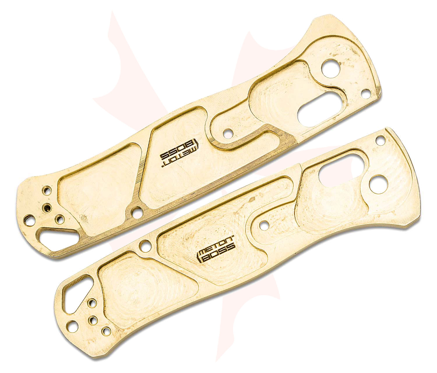 MetonBoss Brass Benchmade 535 Bugout Scales, P40 Riveted Aeroplane ...