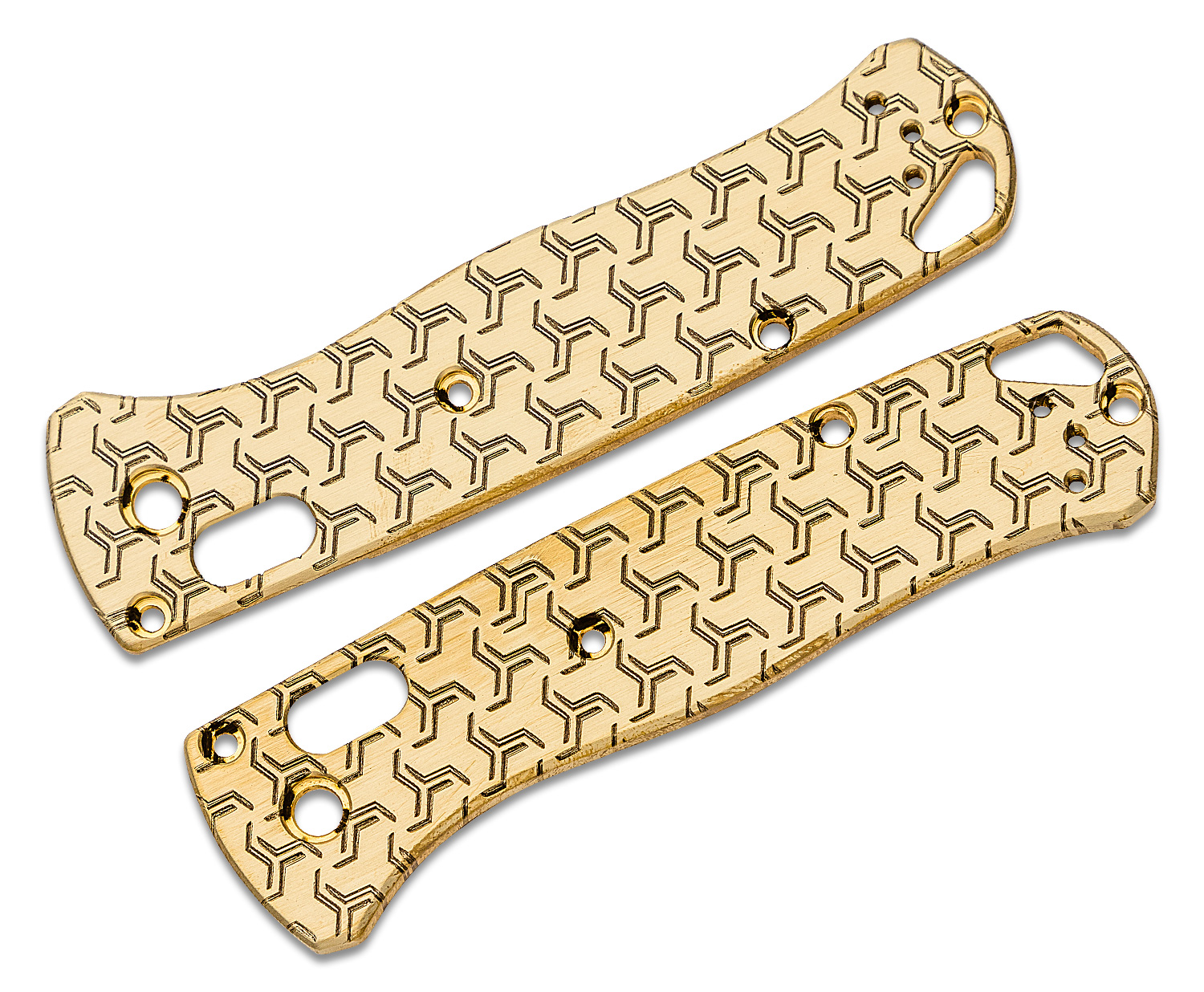 MetonBoss Brass Benchmade 535 Bugout Scales, Turbo Engraved, Knife Not ...