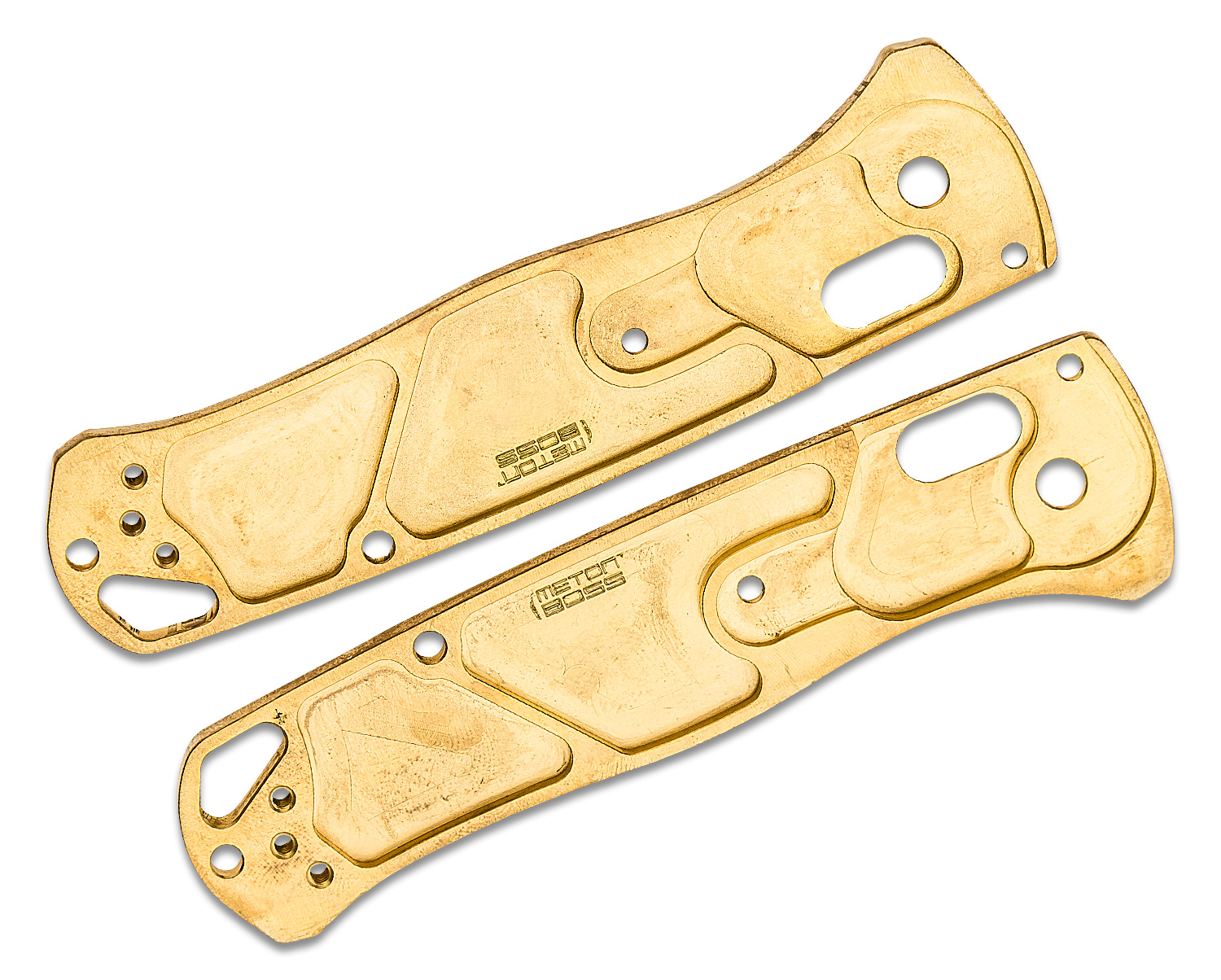 MetonBoss Brass Benchmade 535 Bugout Scales, Turbo Engraved, Knife Not ...