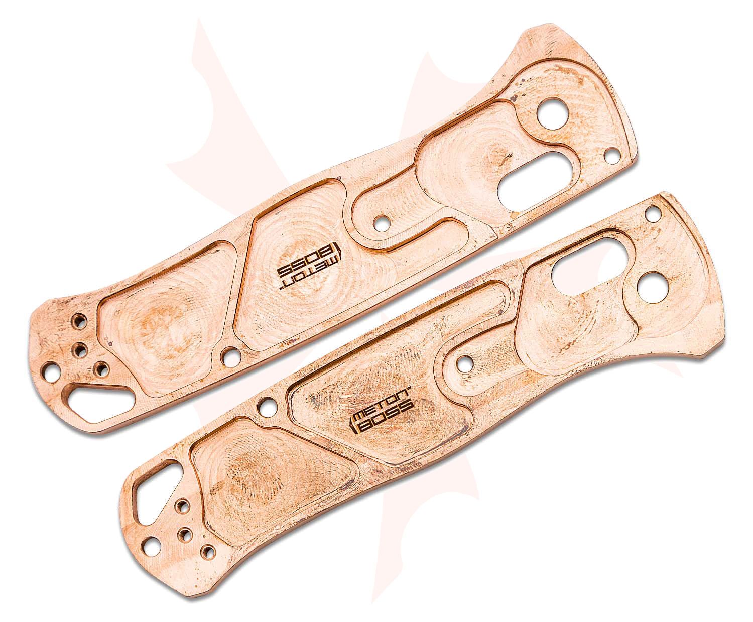 MetonBoss Copper Benchmade 535 Bugout Scales, P40 Riveted Aeroplane ...