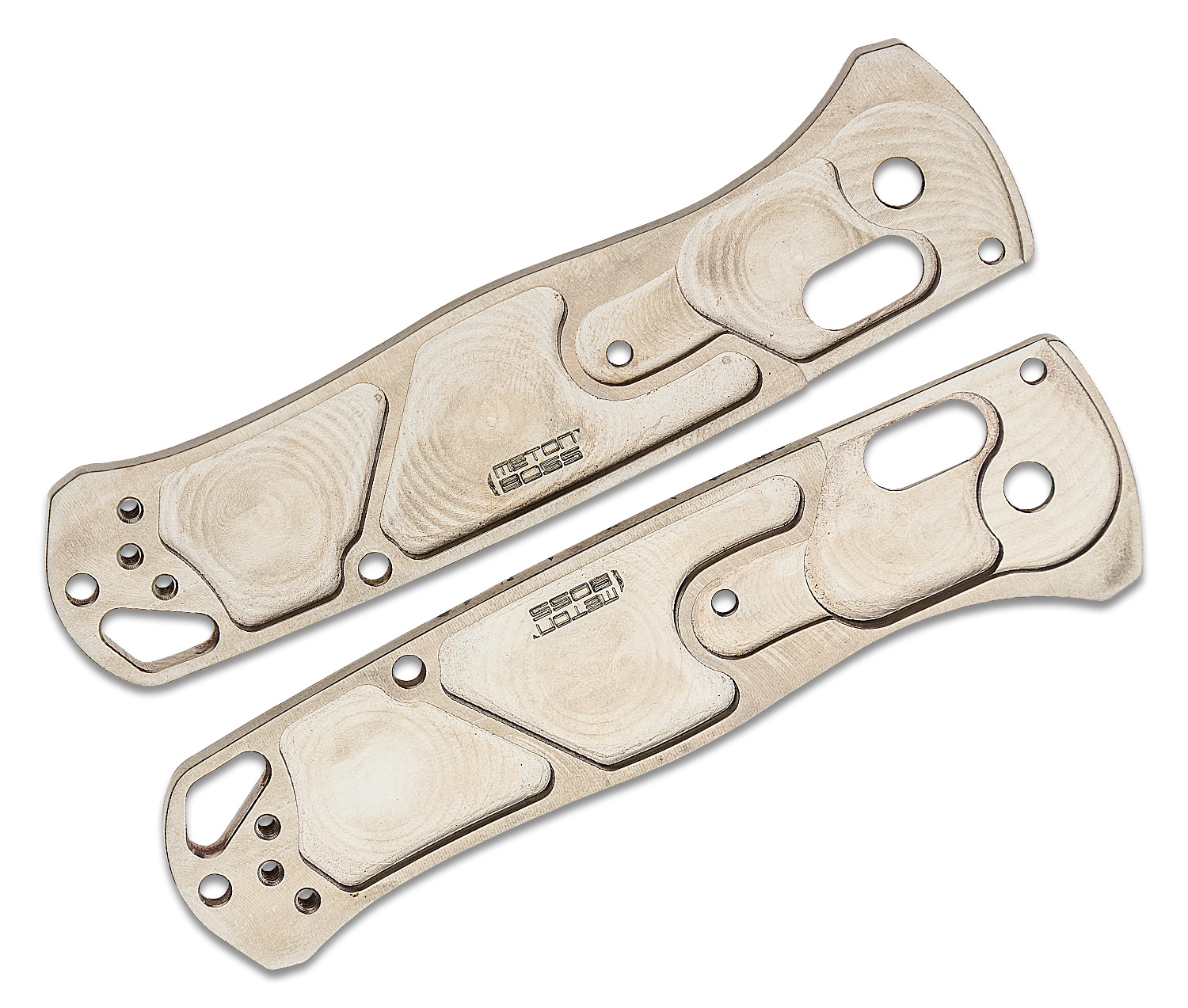 MetonBoss Titanium Benchmade 535 Bugout Scales, Compass Engraved, Knife ...