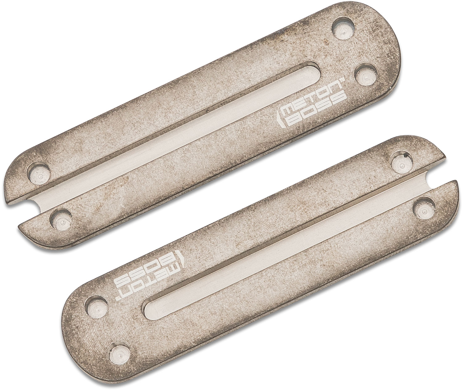 MetonBoss 58mm Titanium Swiss Army Knife Scales, Tumbled, Knife Not ...